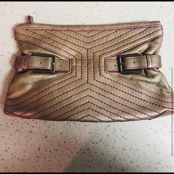 Botkier | Bags | Botkier Clutch In Metallic And Pink | Poshmark